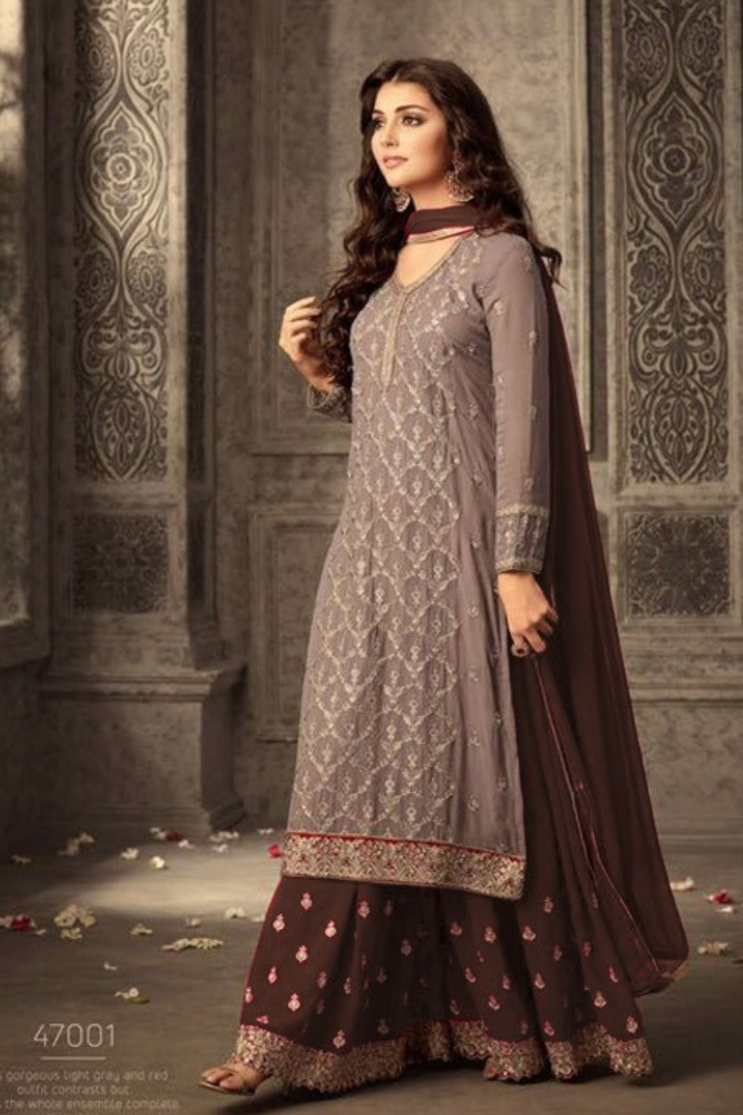 Buy Pakistani Designer Plazo Suit Party Wear: Indian Palazzo Pant Suit ...